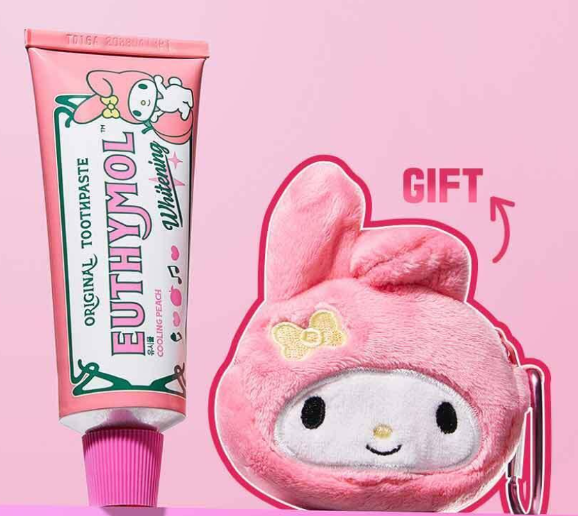 [Euthymol] Toothpaste Whitening care Sanrio Mymelody Kuromi edition ...