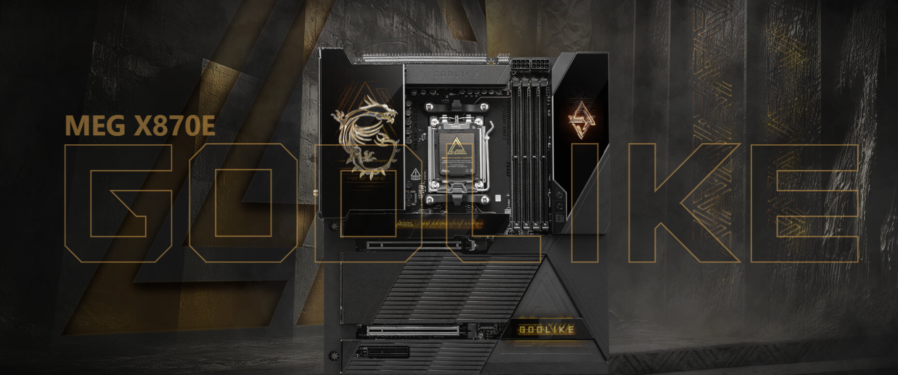 MSI MEG X870E X 870E X 870 E GODLIKE AM5 E-ATX Gaming Mobo Motherboard ...