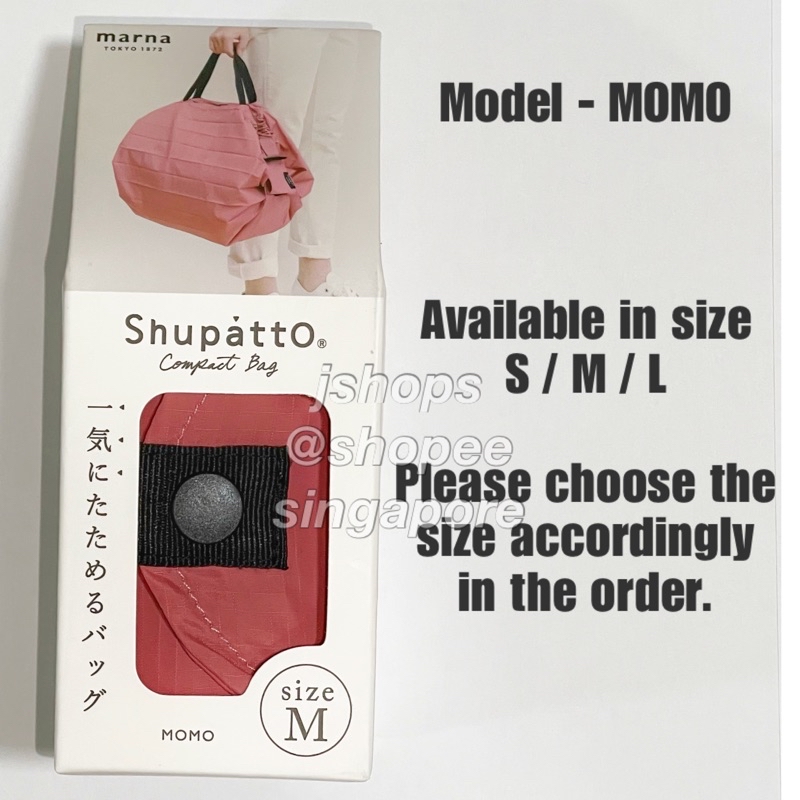【Ready Stock in SG】 Marna Shupatto Foldable Tote / Compact Bag Shupatto Compact Recycle Bag ...