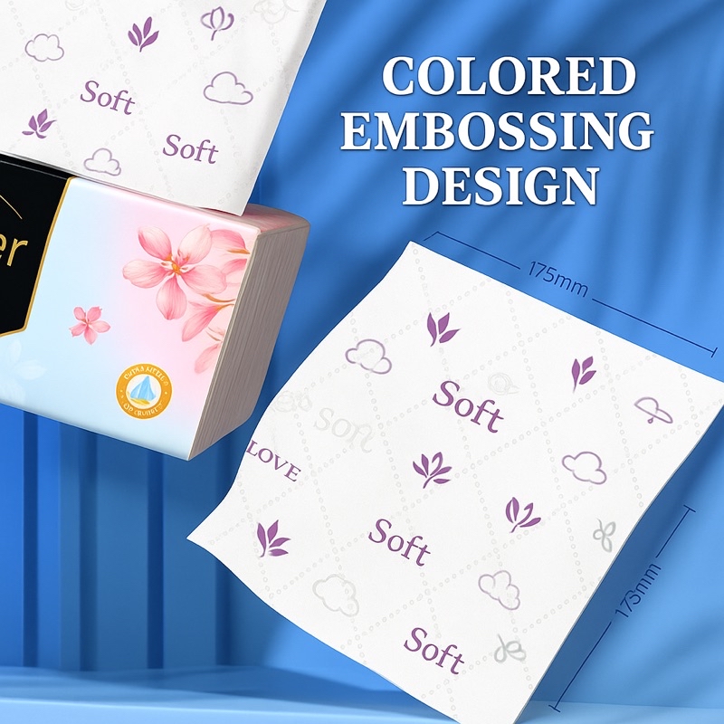 [SG Seller] 5-Ply Printed Tissue 20 Packs | 175x175mm Soft Thick Facial ...