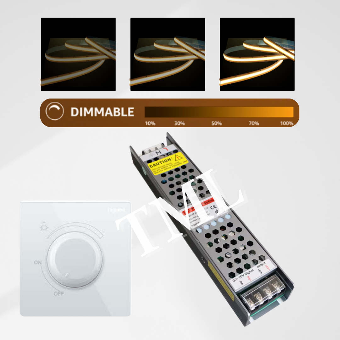 24V 100W 200W dimmable LED driver strip light COB by dimmer switch ...