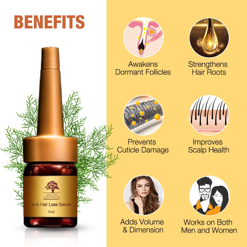 Arganmidas Anti-Hair Loss Serum (Set of 10x 6ml) Promote Thicker Faster ...