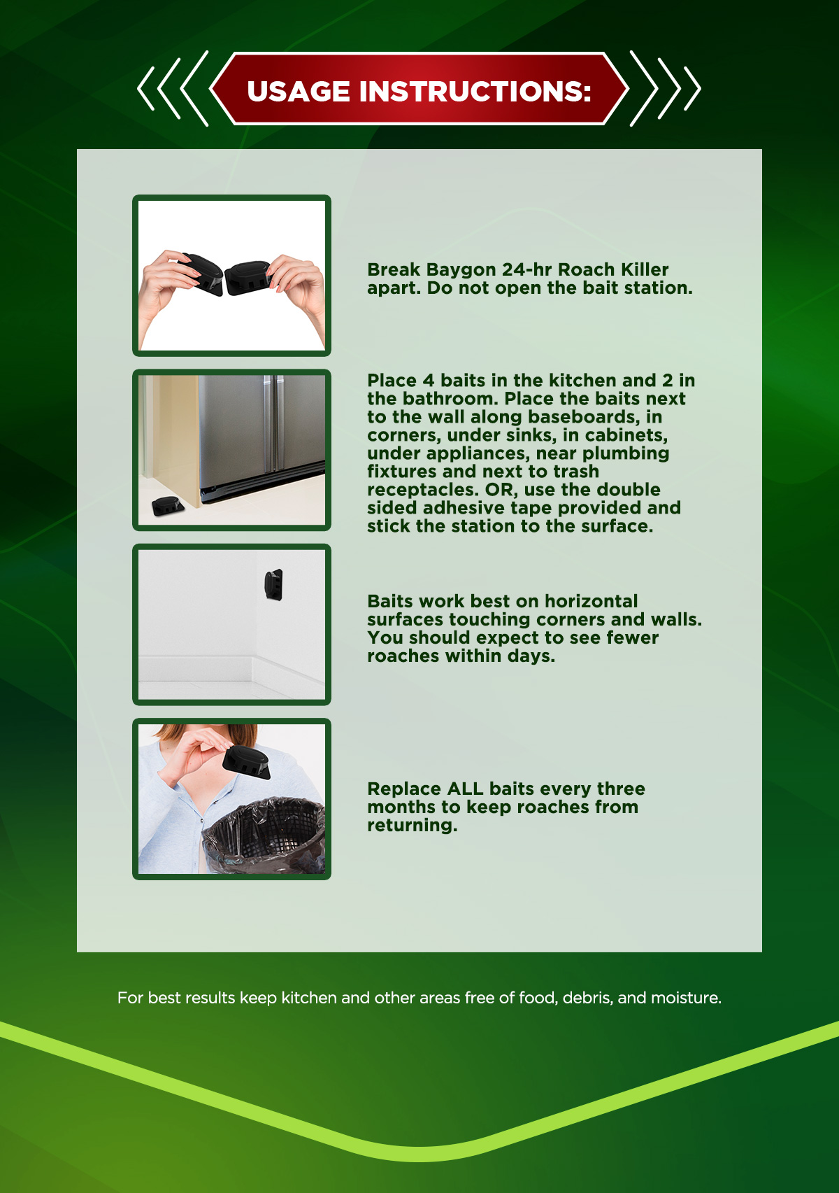 Baygon 24-Hour Cockroach killer Paste Bait 6's | Shopee Singapore