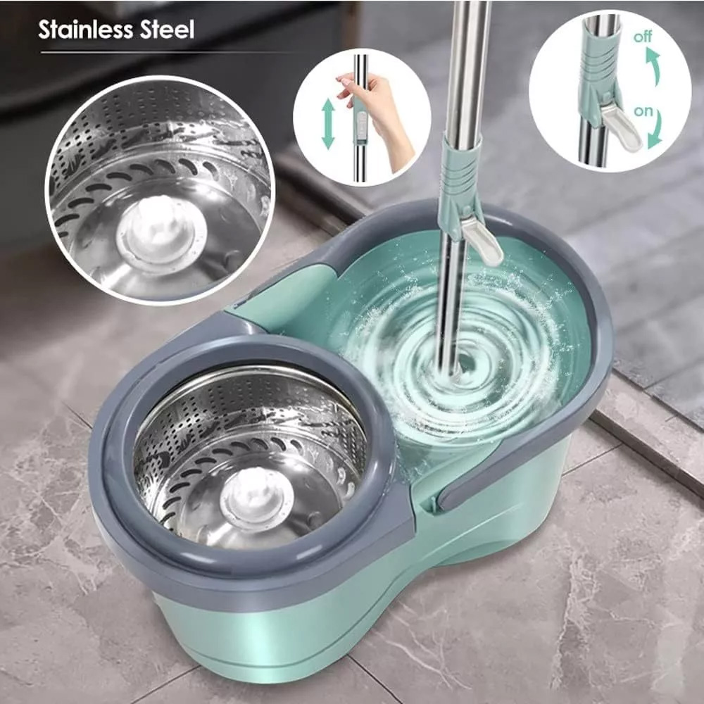 (SG STOCK) 360 Degree Spin Mop / Spin Rotate Dry Mop / Durable ...
