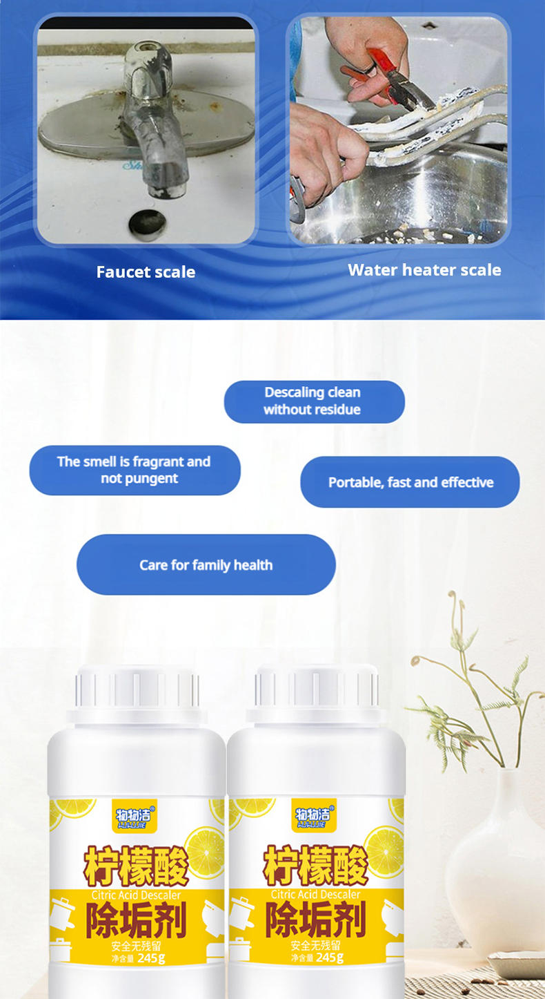 SG Delivery 245g Citric Acid Descaling Agent Household Lemon Acid Scale ...