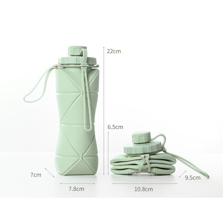 Fold Water Bottle Collapsible Bottle lipat Silicone Bottle Foldable ...
