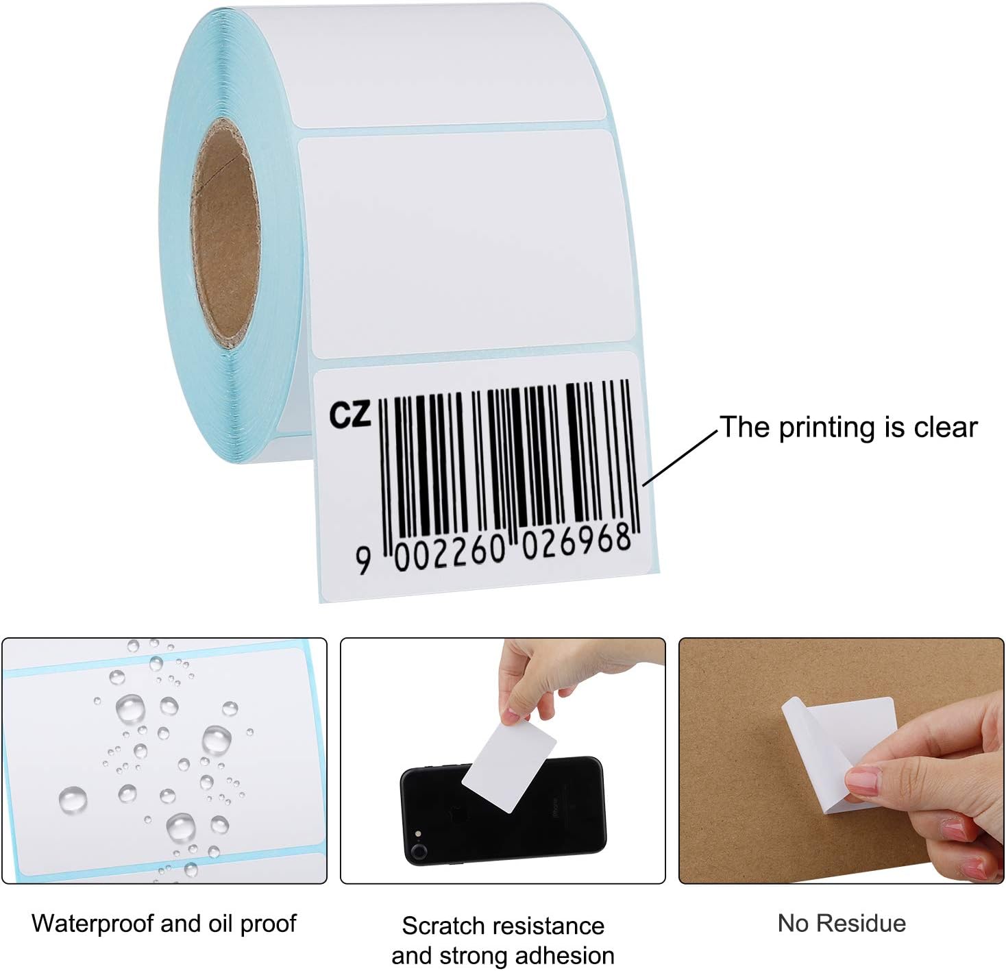 [SG] Premium Thermal Printer Label / 800Pcs Self Adhesive Thermal Label ...