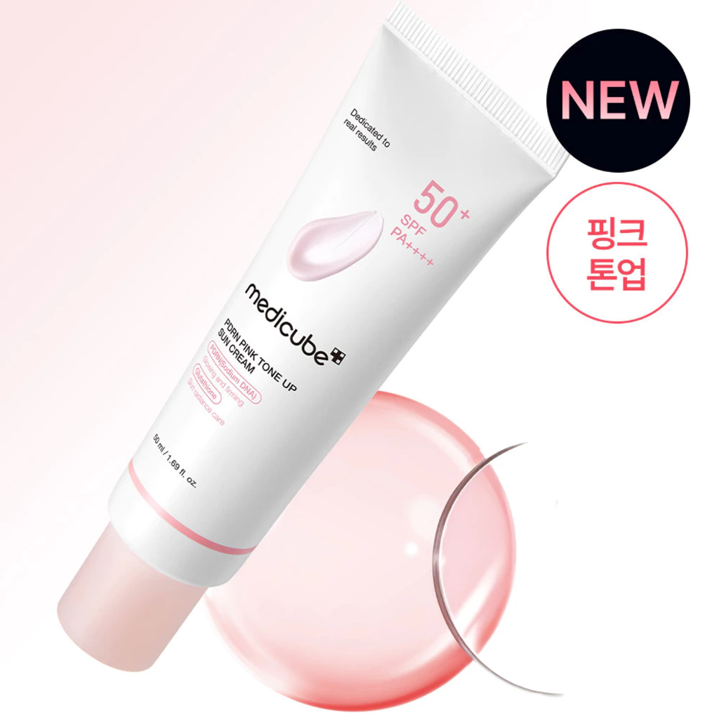 Medicube Sunscreen Pdrn Pink Tone Up Sun Cream 50ml Spf 50+, Pa ...