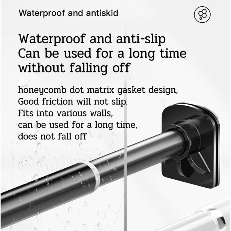 【SG STOCK】Adjustable Clothes Rack Shower Curtain Rod Extendable Rod ...