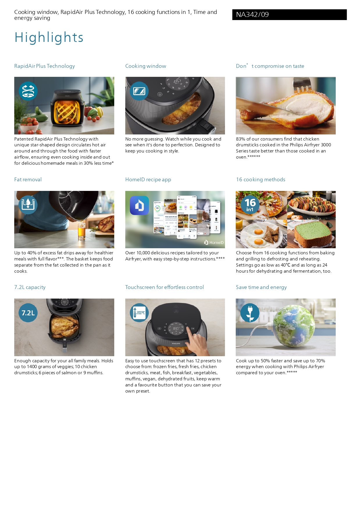 Philips NA342/09 | NA342 3000 Series Airfryer 7.2L | Shopee Singapore