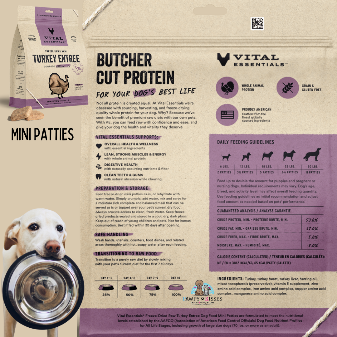 [MIX&MATCH] Vital Essentials Freeze Dried MINI PATTIES Complete Meals ...