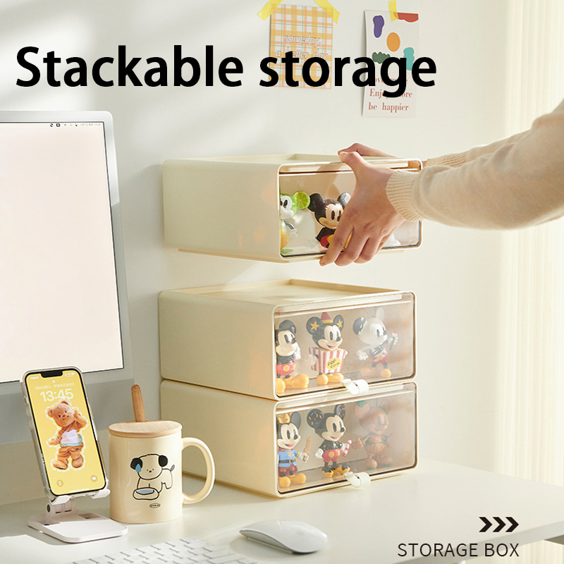 [sg ] Pull-out Popmart display box storage box flash box desktop ...