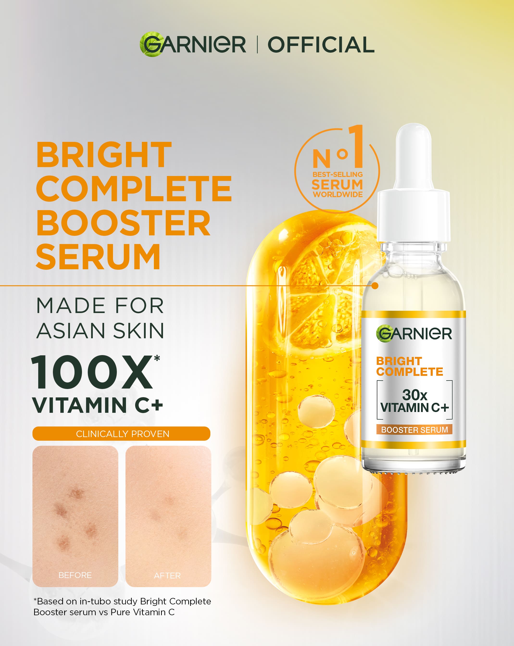 [Bundle] Garnier 5pc Base Advanced Brightening Set - Bright Complete ...