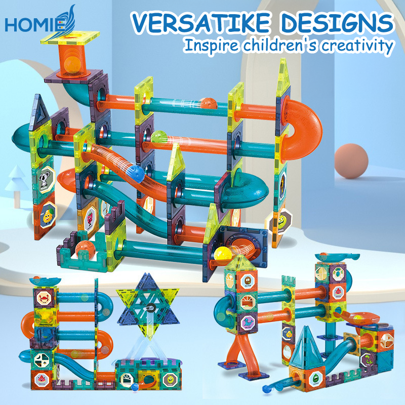 HOMIE Magic Magnetic Building Blocks Running Ball-STEM Learning/Marble ...