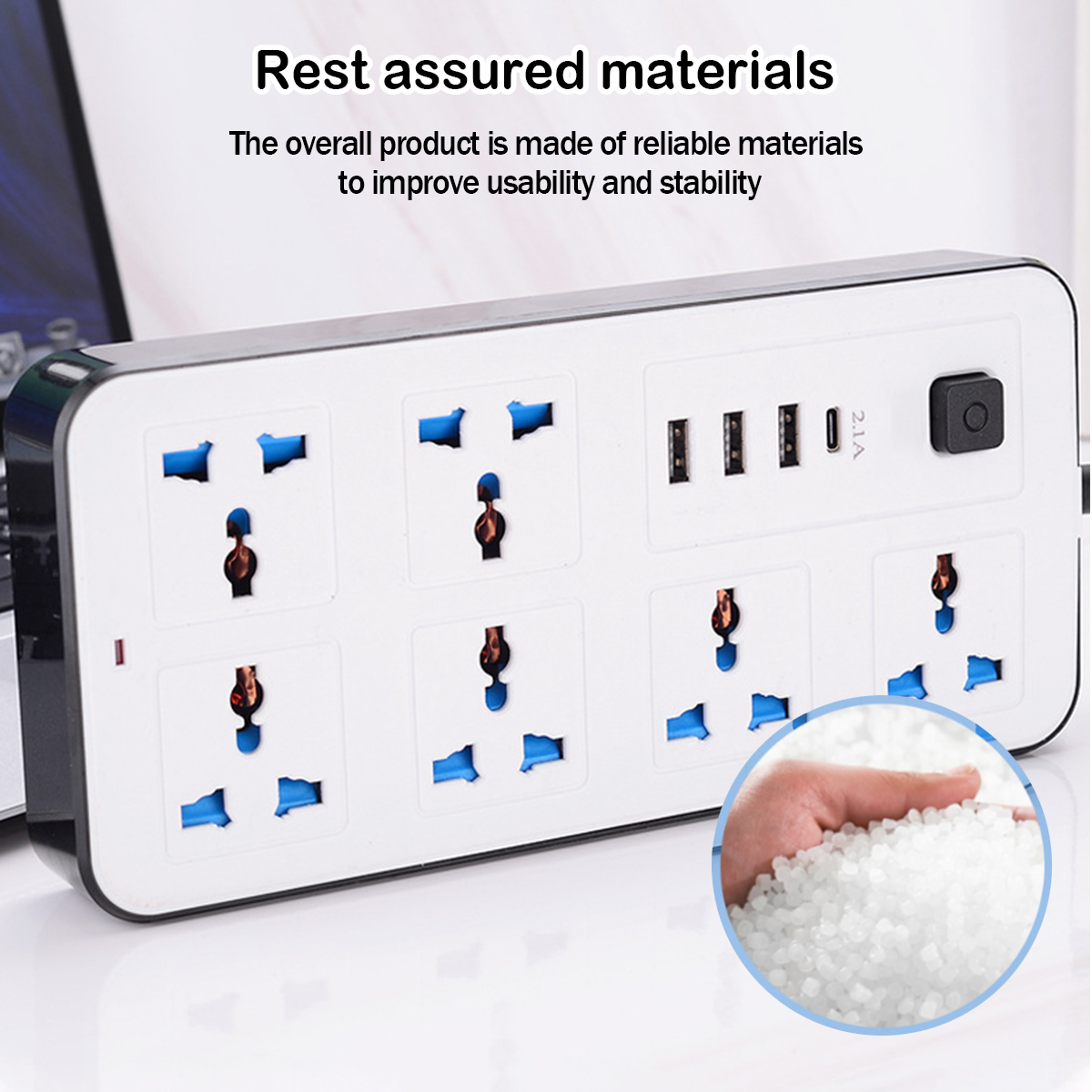 Power Socket USB Port Conversion Socket Extension Cord Universal Power ...