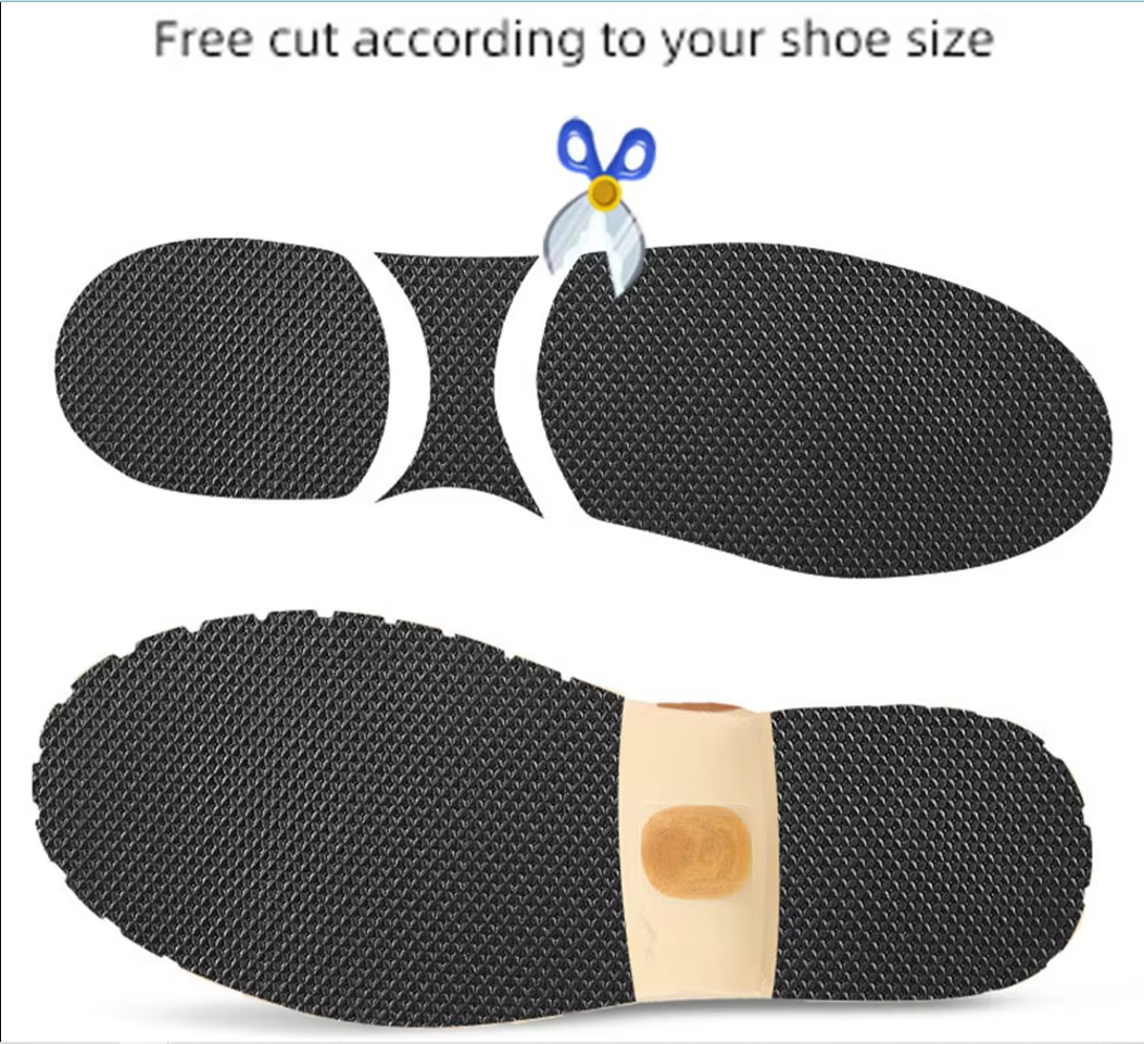 Shoe Sole Anti-slip Mute Cushion Sticker Rubber Forefoot Pads Repair ...