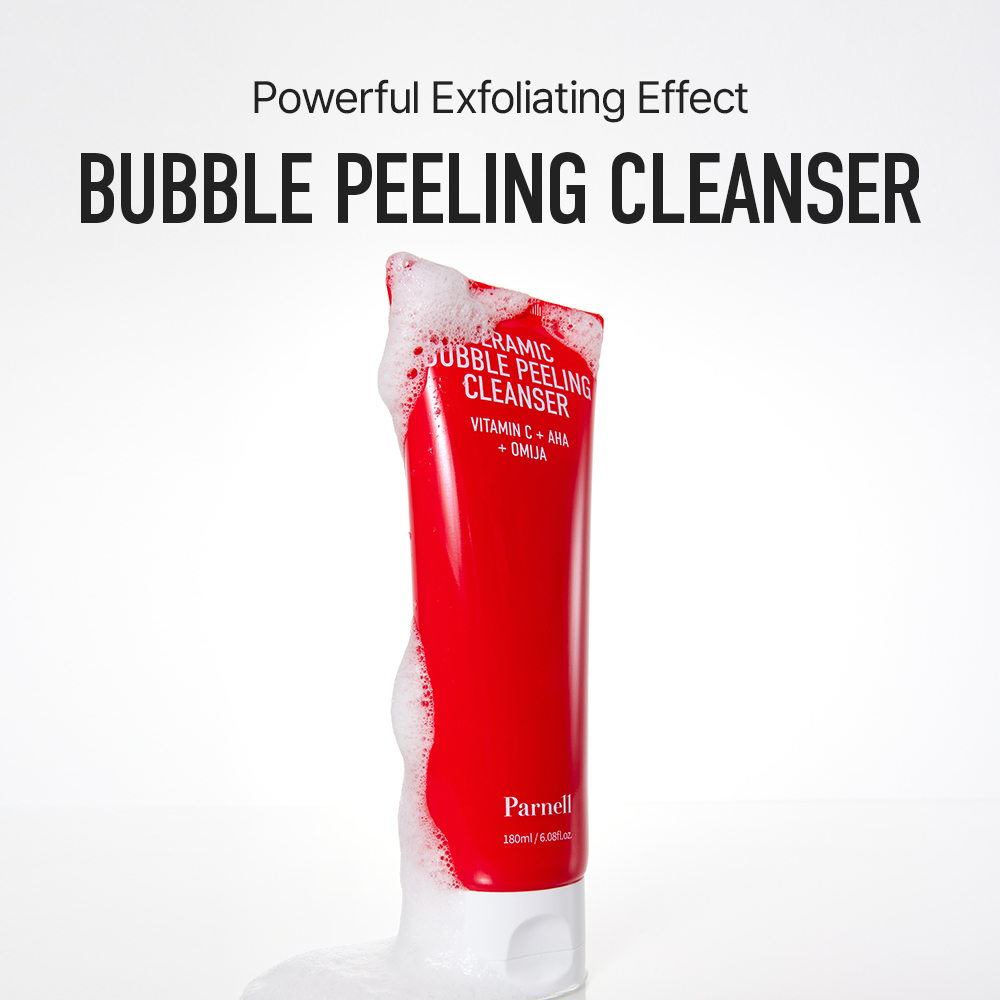 [PARNELL] Aha Omija Ceramic Bubble Peeling Cleanser, 180ml, AHA, Skin ...