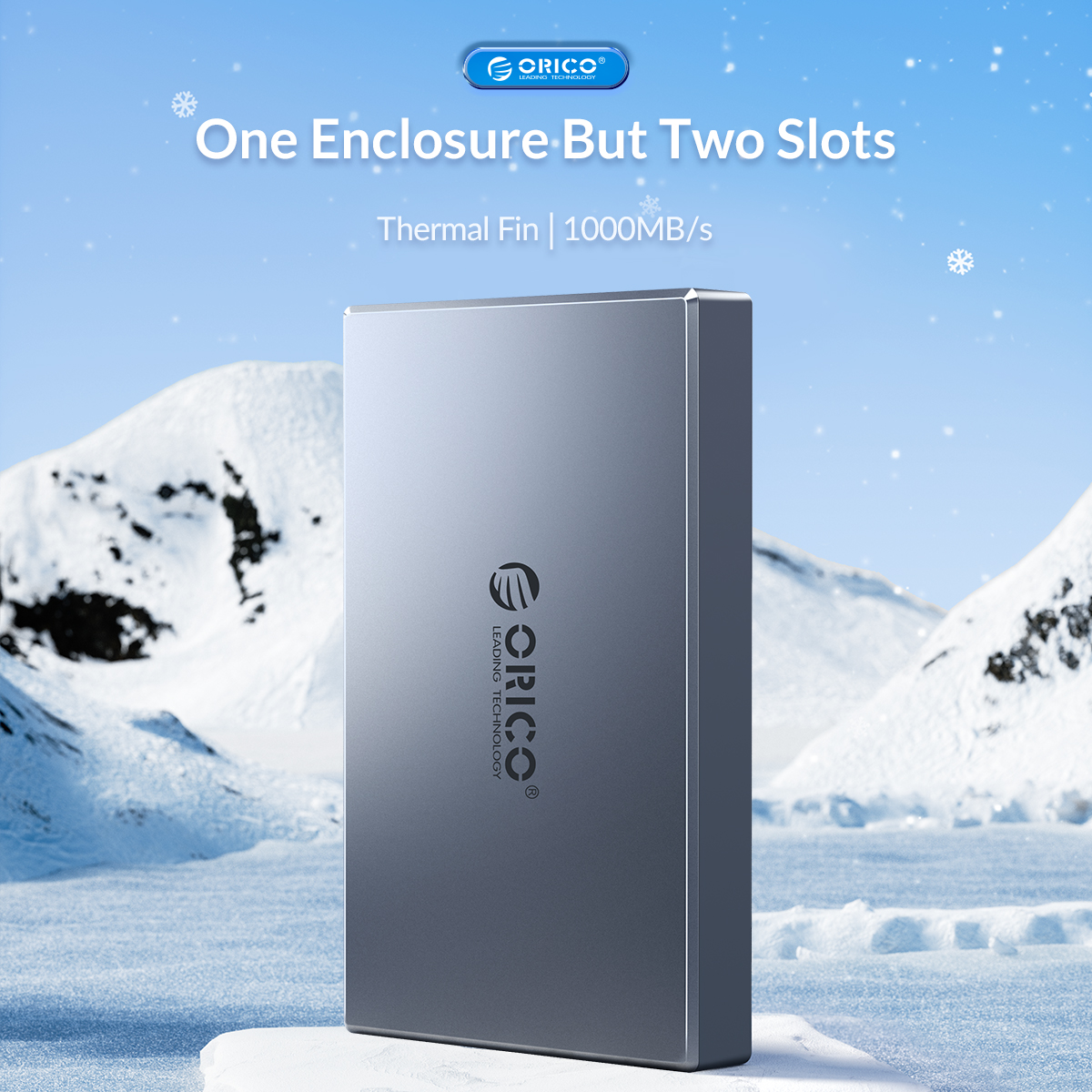 ORICO Dual-bay M.2 NVME + NVME SSD Enclosure Type C 10GBps (CM2C3-2N) | Shopee Singapore