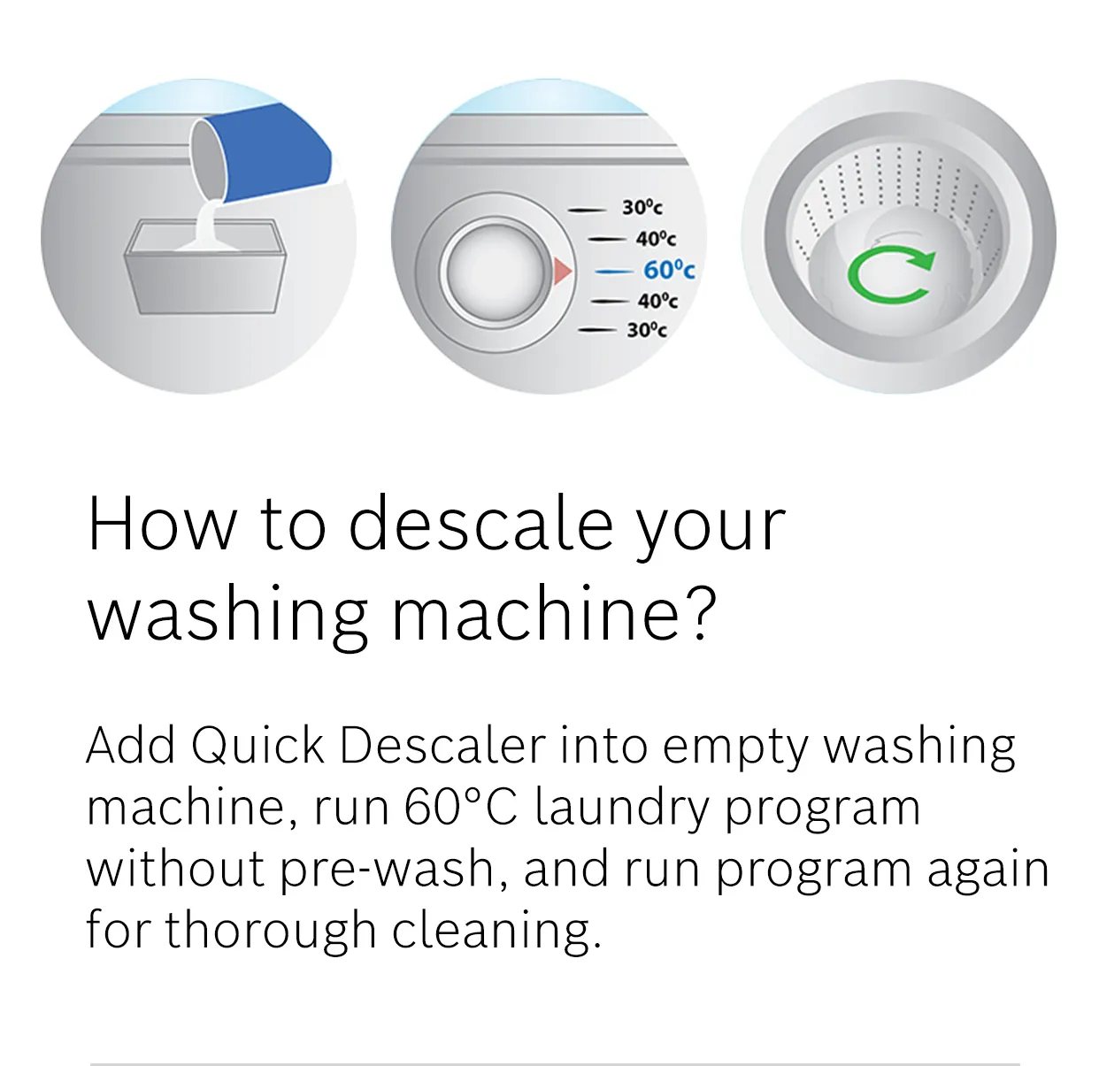 Bosch Clean & Care 00312330 Quick Descaler For Washing Machines And ...