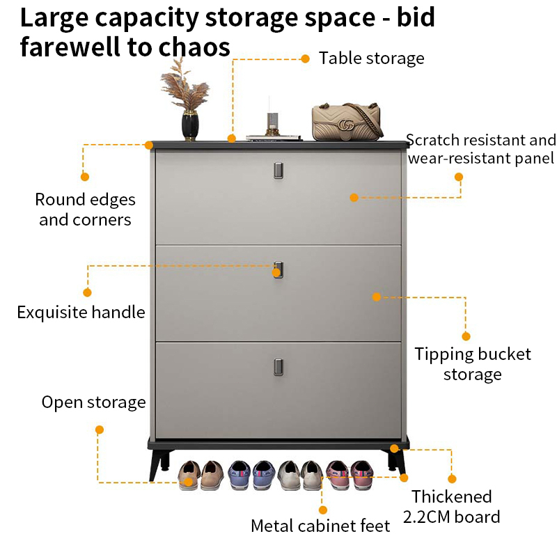 SNB 17cm Shoe Cabinet Outdoor With Door Shoe Rack Large Capacity ...