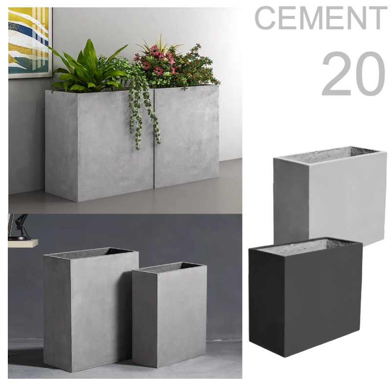 Rectangular Cement Pot Rectangle Fibreglass Pot Planter Fiberglass ...
