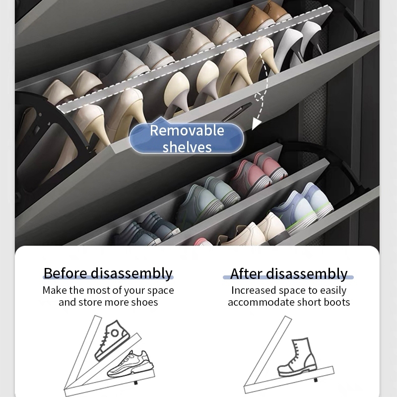 SNB 17cm Shoe Cabinet Outdoor With Door Shoe Rack Large Capacity ...