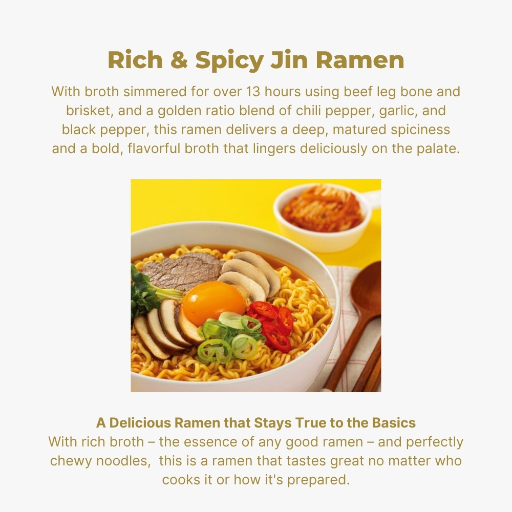 [Ottogi] Jin Ramyun Korean Instant Ramen (Spicy / Mild) – 5 Bags per ...