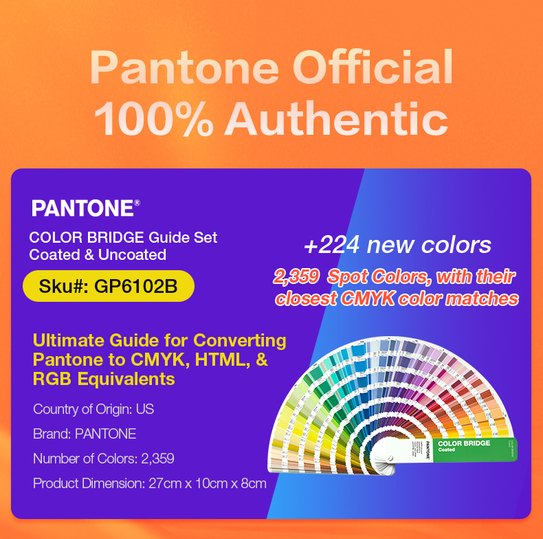 [Pantone Official] Pantone Color Bridge Guide Set | Coated & Uncoated 2 ...