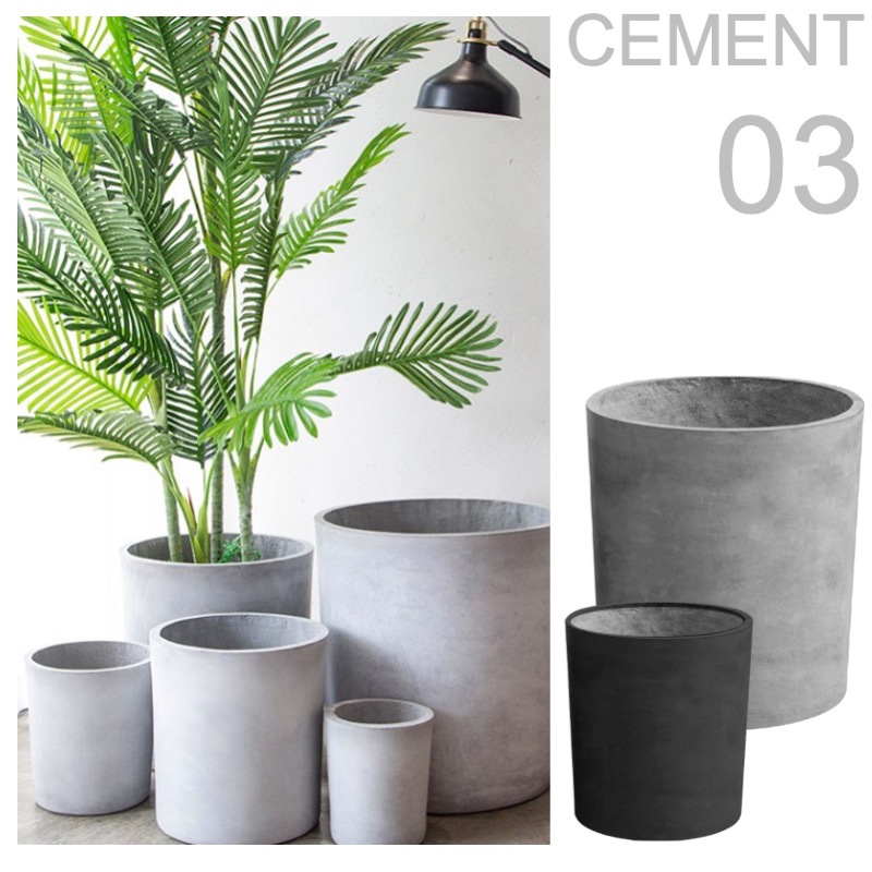 GREY Cement Pot Fibreglass Pot Fiberglass Planter Pot Flower Plant Pot ...