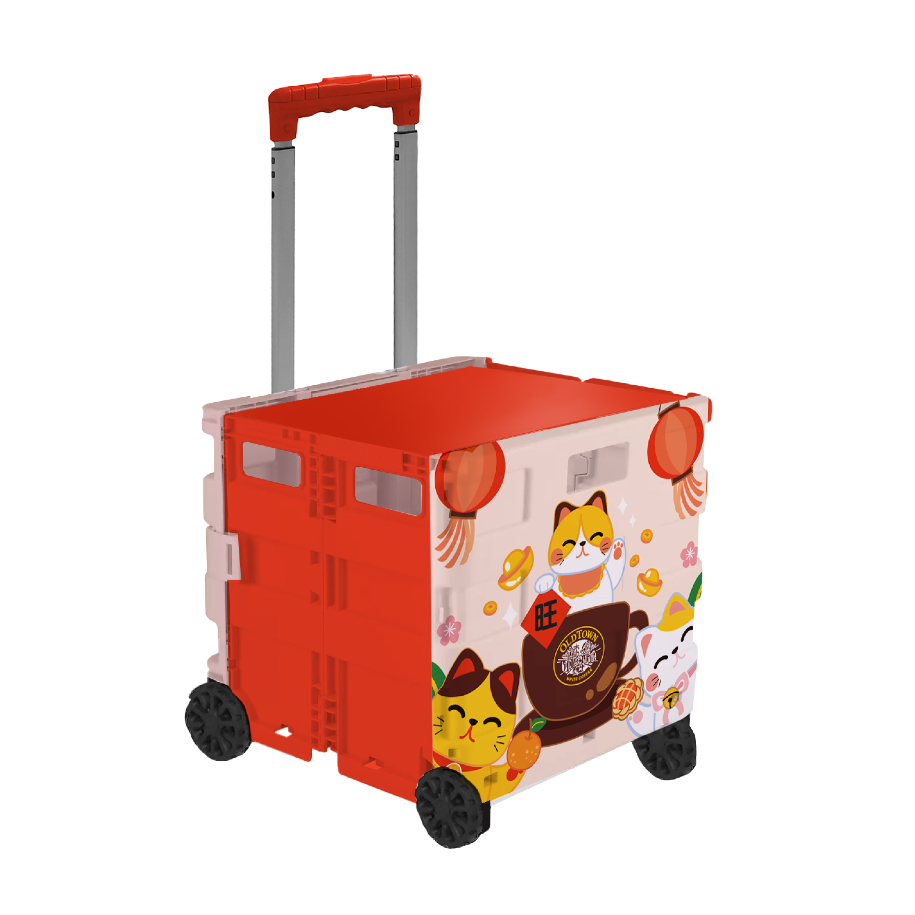 [GWP - Not for Sale] CNY Fortune Cat Trolley | Shopee Singapore