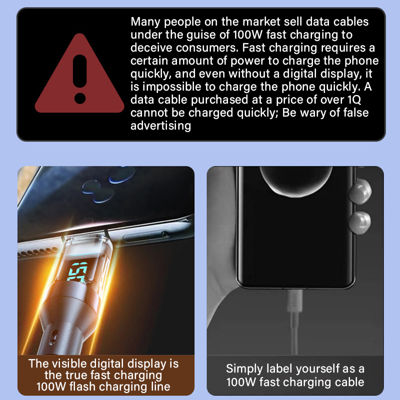 【SG Seller】Fast Charging Cable with LED Display, 120W USB Type C Charge ...
