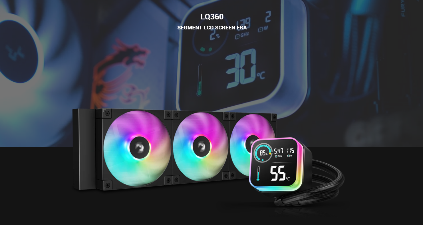 DEEPCOOL LP360 & LQ360 Matrix Display Liquid Cooler | Shopee Singapore