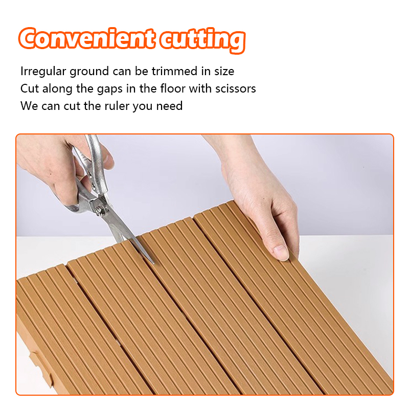 【HM】SG Wooden DIY Decking Tile Interlocking Artificial Grass Mat ...