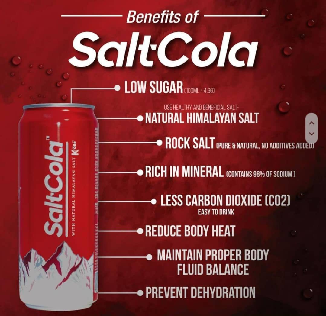 Salt Cola with Himalayan Salt (320ml x 24 Cans) | Shopee Singapore