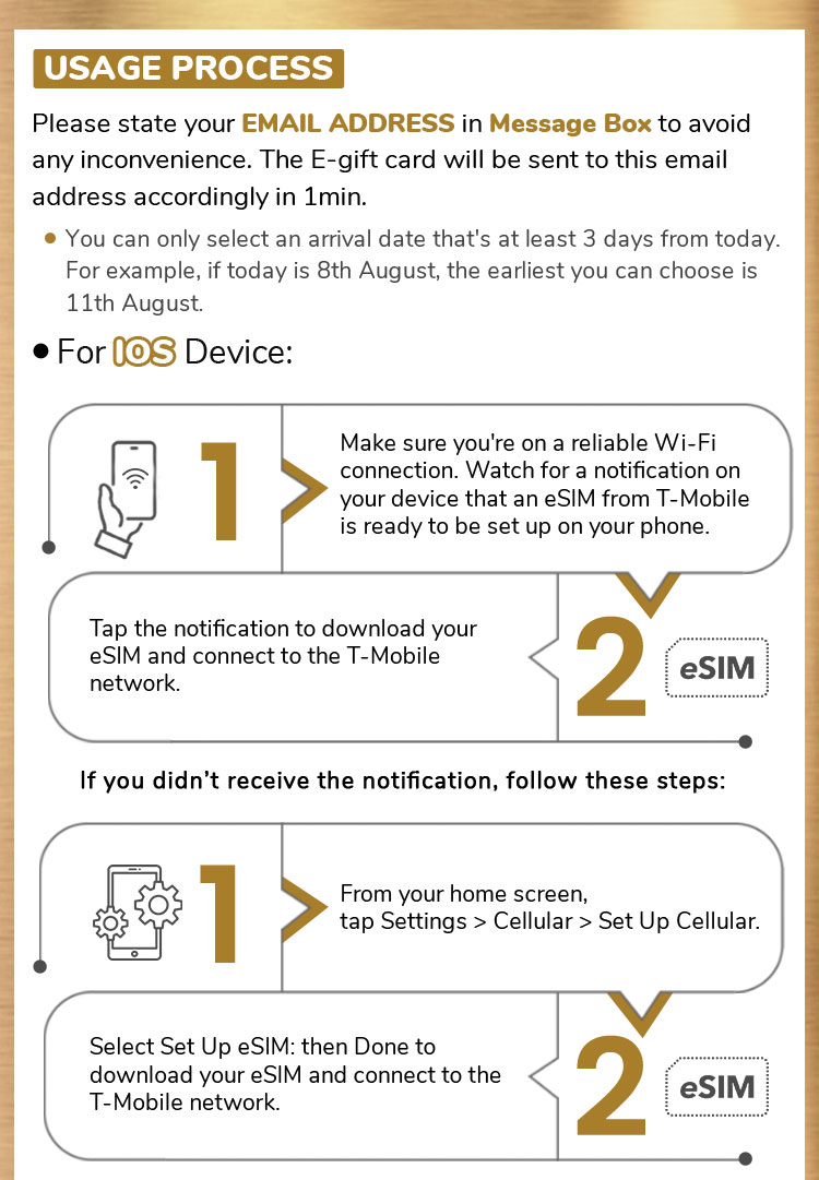 USA T-Mobile eSIM Ultimate 5-30Days Unlimited 5G/4G Data+Call | Instant ...