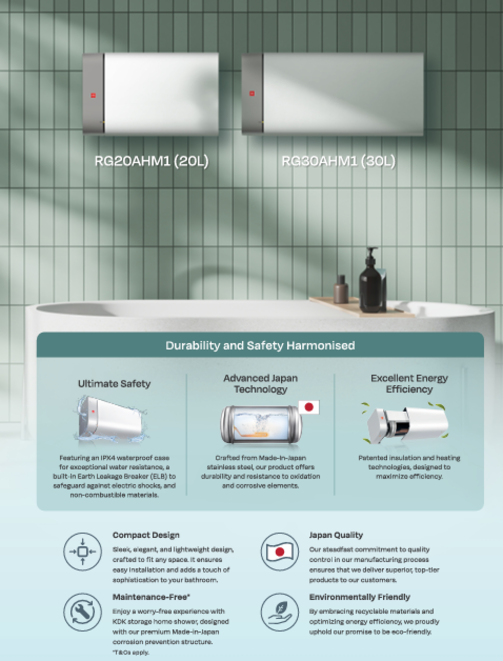 KDK RG20AHM1 20L / RG30AHM1 30L STORAGE WATER HEATER + 5 YEARS WARRANTY ...