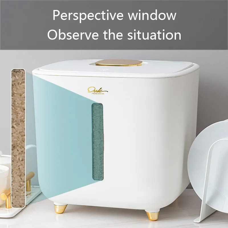 💯SG Ready Stock Rice Storage Box Grain Container Household Cereal Rice ...