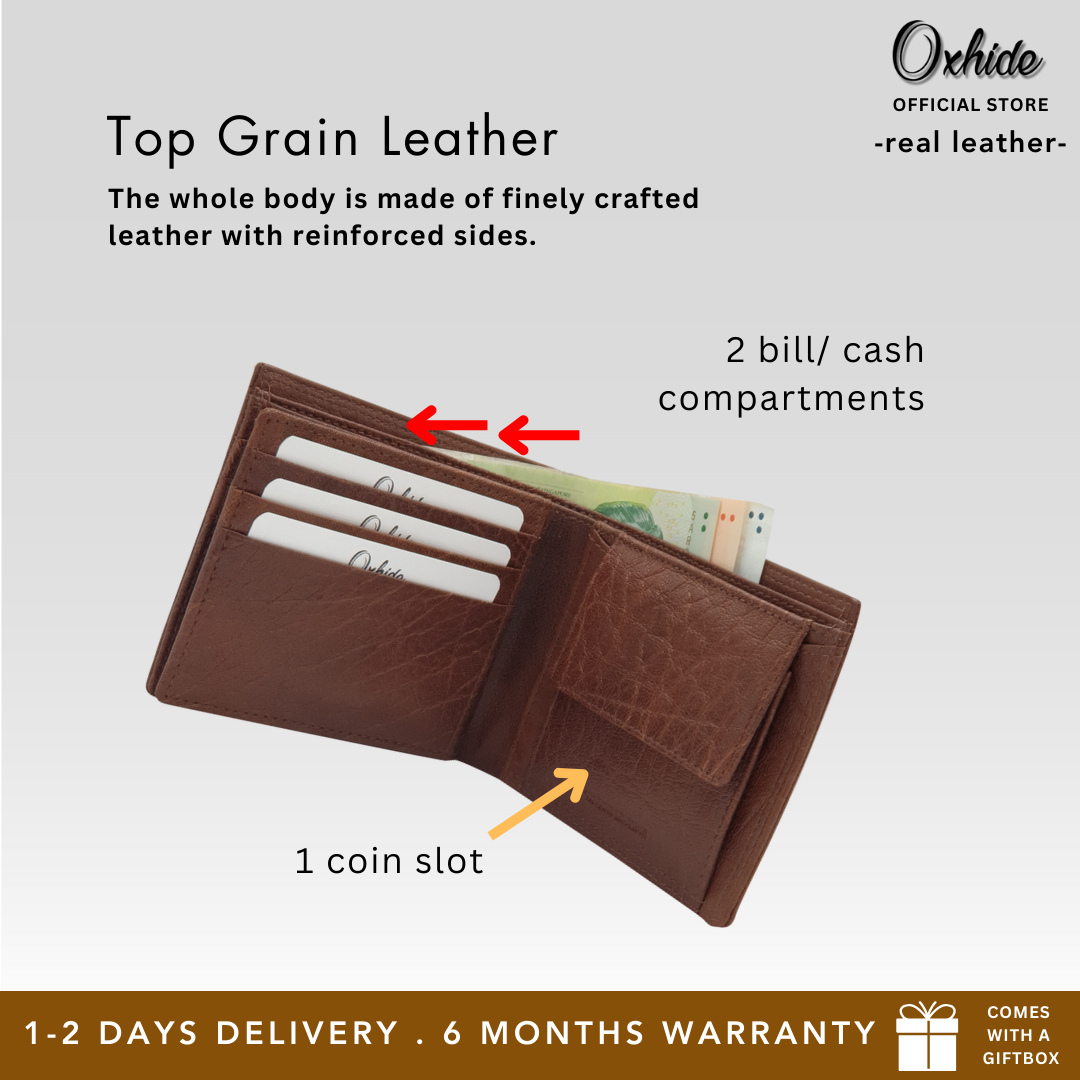 Premium Quality Leather Wallet For Men with coin pouch - Branded Bifold ...