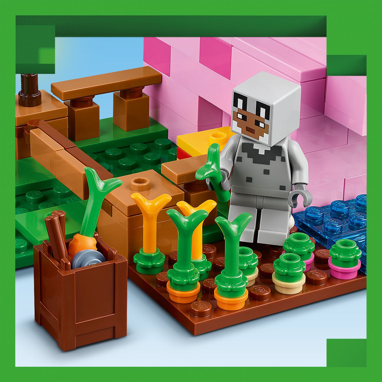 LEGO MINECRAFT 21268 The Baby Pig House Building Set Toys (28 Pieces ...