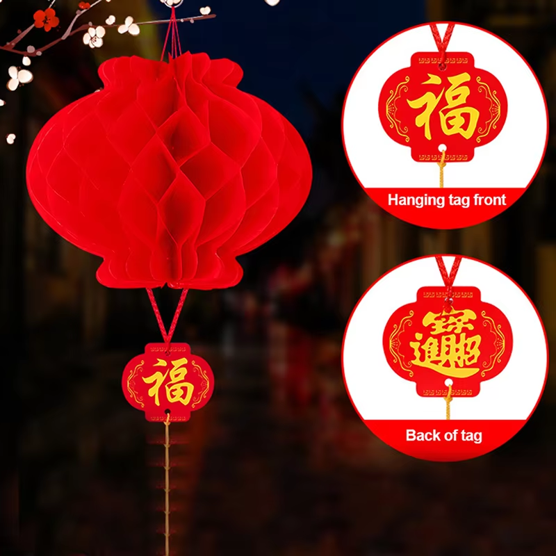 10pcs/pack New Year Lantern Small Red Lantern Horse Year Chinese New ...
