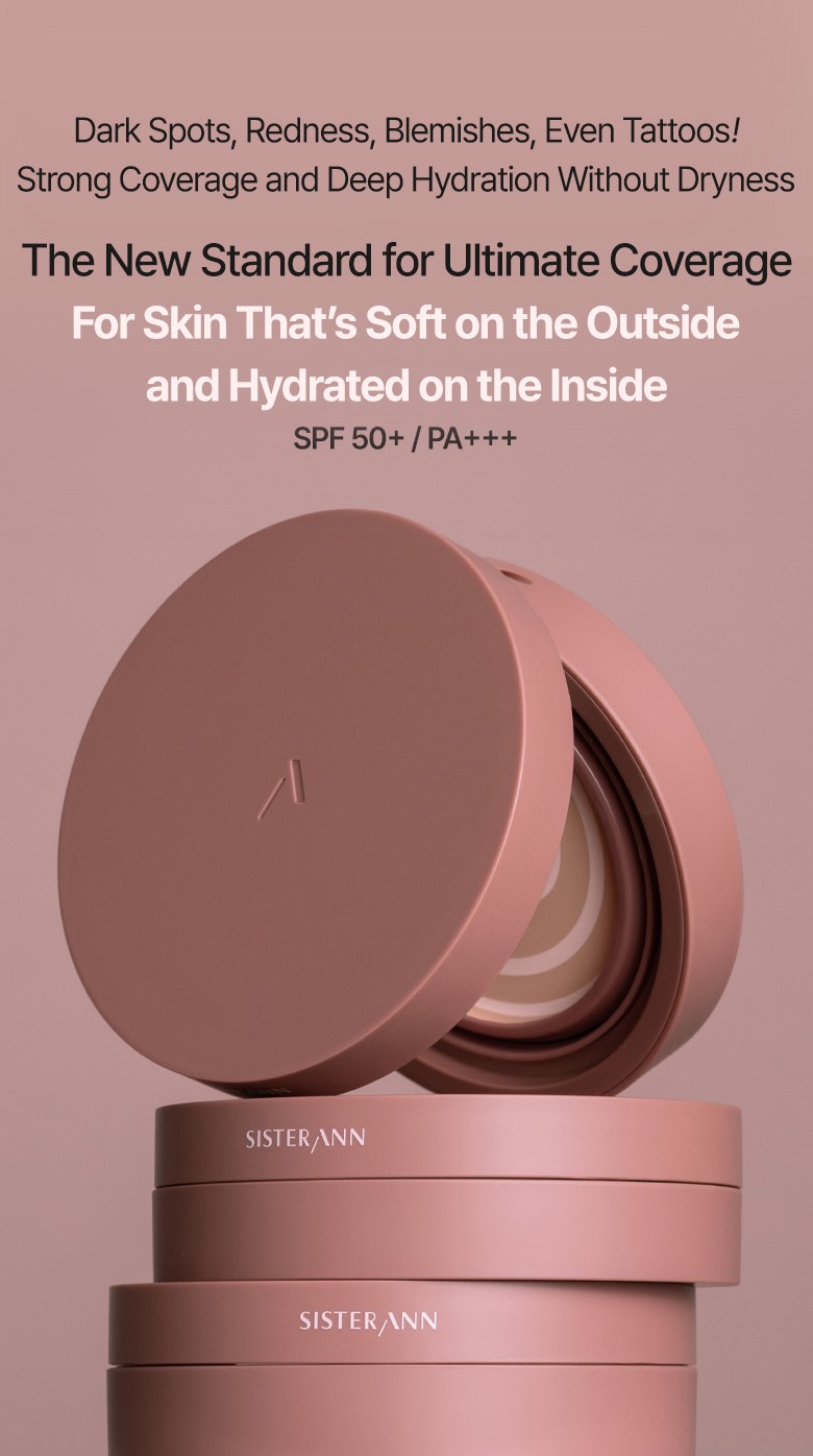 [SISTER ANN] Pink Essence Cover Pact - High Coverage / Moisturizing ...
