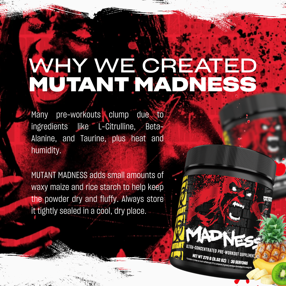 Mutant MADNESS, Pre-workout Supplement, Increase Energy, Improve Focus ...