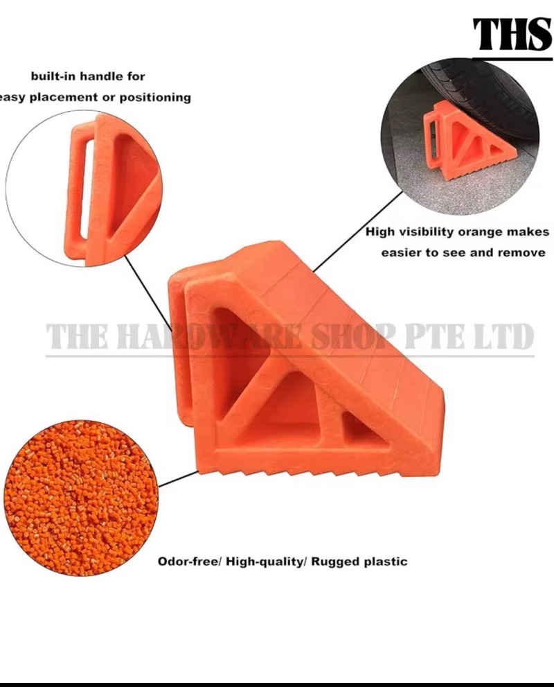 [SG SELLER] Rubber Wheel Chocks, Premium Heavy Duty Vehicle Wedge ...