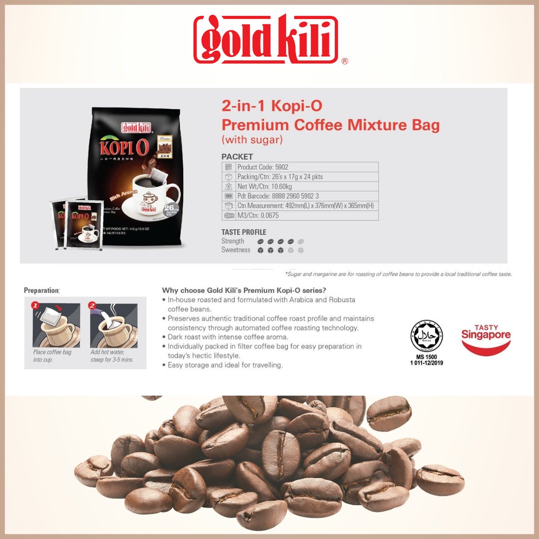 [Gold Kili] 2-in-1 Kopi-O Instant Coffee (Bundle) | Shopee Singapore