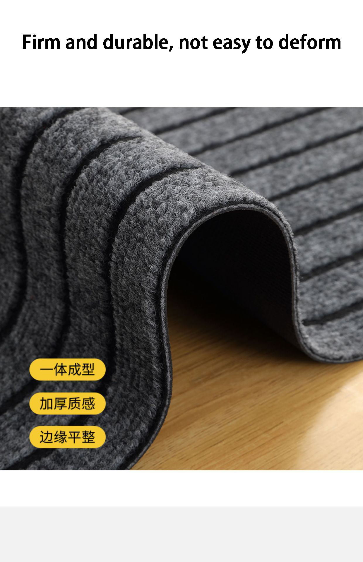 Non-Slip Kitchen Floor Mat Oilproof Carpet for Kitchen Bathroom ...