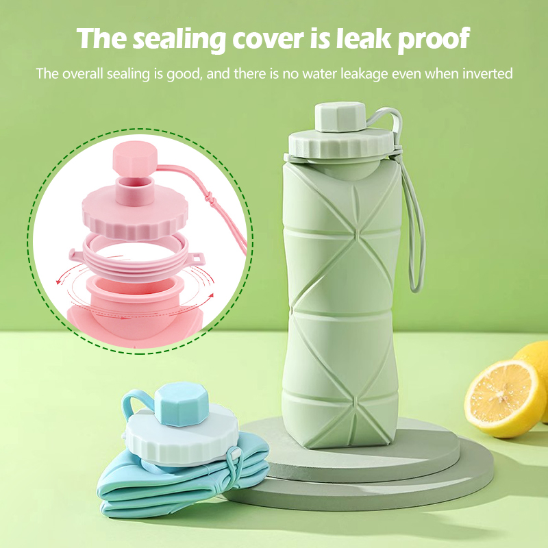 Fold Water Bottle Collapsible Bottle lipat Silicone Bottle Foldable ...