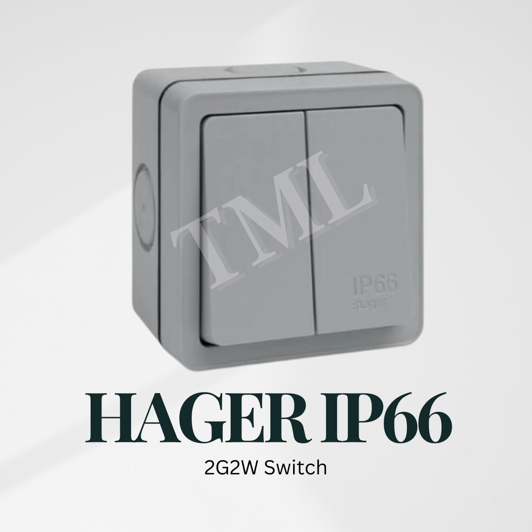 Legrand Hager Outdoor Weatherproof Bell 1Gang 2Gang Switch IP55 IP66 ...