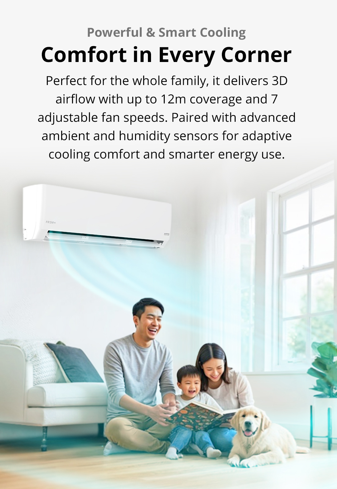 PRISM+ Neo Smart Air-Conditioner System 3 | Space Grey (R32, 5 Ticks ...