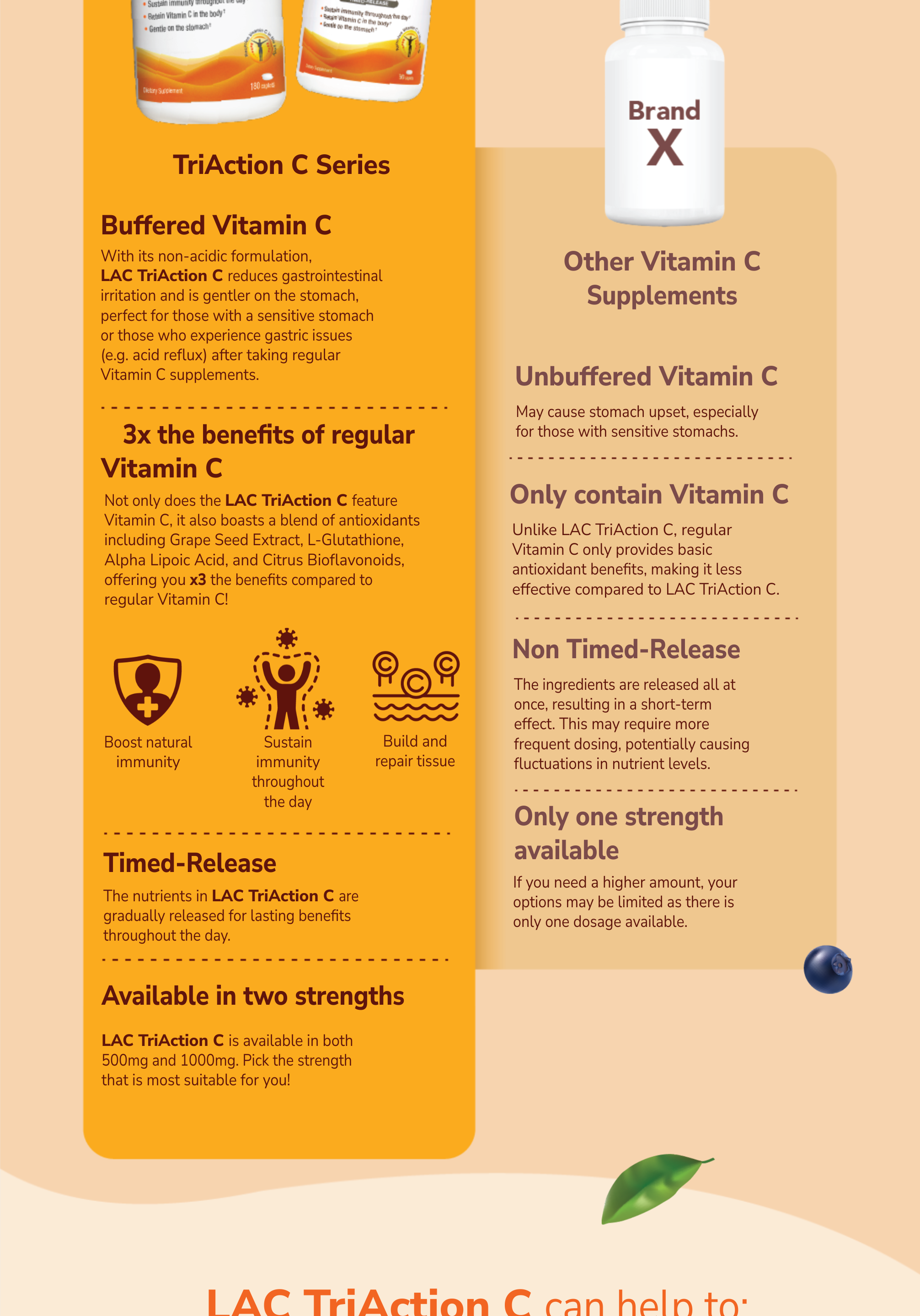 [LAC TRIACTION C] TriAction C 500 - Timed-Release (90 caplets) | Shopee ...