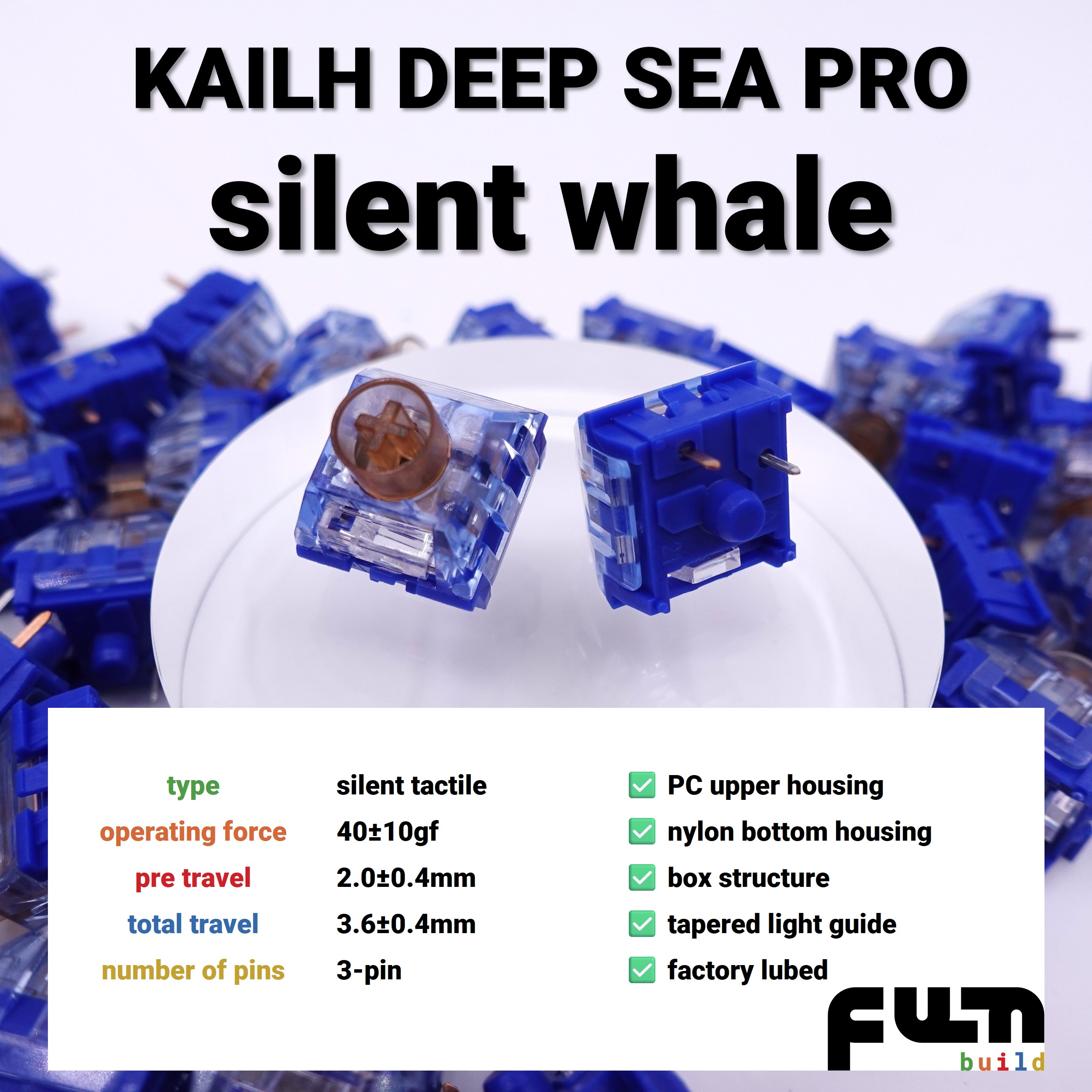 KAILH Deep Sea Silent Pro Box Switch for Mechanical Keyboards | Shopee ...